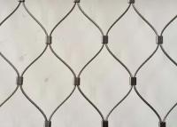 China Animal Woven Stainless Steel Wire Rope Mesh Small Bird Network Aviary Ferrule Cable Net for sale