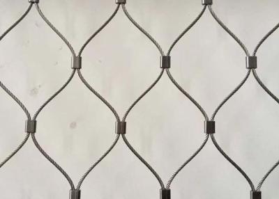 China Animal Woven Stainless Steel Wire Rope Mesh Small Bird Network Aviary Ferrule Cable Net for sale