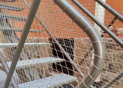 China Woven 316l Stainless Steel Wire Rope Mesh For Handrail Commercial Guard Rail System for sale
