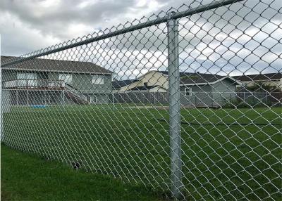 China Pvc Coated Galvanized 2mm Chain Link Fence Fabric For Playground for sale