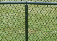 China Galvanized PVC Coated Chain Link Fence Wire Mesh For Parks for sale