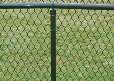 China Galvanized PVC Coated Chain Link Fence Wire Mesh For Parks for sale
