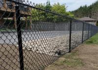China Diamond Shape Wire Mesh Steel Galvanize Chain Link Fence PVC Coated for sale