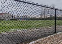 China Diamond Shape Wire Mesh Steel Galvanize Chain Link Fence PVC Coated for sale