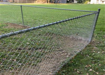 China Boundary Wall Galvanized Pvc Coated Wire Mesh Chain Link Fence 60mm for sale