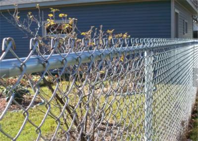 China Hot Dipped Galvanized Chain Link Fence 9 Gauge 50*50mm 6FT Diamond Hole for sale