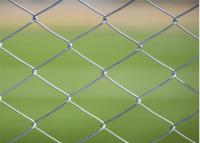 China 10 Gauge Pvc Coated Chain Link Fence Galvanised Diamond Mesh Fencing 50FT for sale