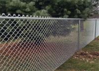 China 10 Gauge Pvc Coated Chain Link Fence Galvanised Diamond Mesh Fencing 50FT for sale
