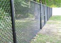 China 60mm Seaside Chain Link Fence Fabric Galvanized Diamond Wire Netting 6FT for sale