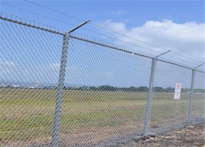 China Hot Dipped Galvanized Security Chain Link Fencing 4FT 5FT With Barbed Razor Wire for sale