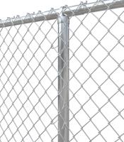 China 2.4m High Galvanized PVC Coated Chain Link Mesh Fence Sun Resistance for sale