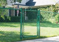 China 50X50mm PVC Coated Or Galvanized Tennis Court Chain Link Fence for sale