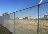 China 50X50mm PVC Coated Or Galvanized Tennis Court Chain Link Fence for sale
