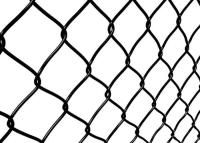 China Residential 4FT Chain Link Fence Fabric Black Vinyl Chain Link Fence for sale