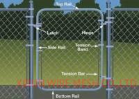 China Hot Dip Galvanized Chain Link Fence Fittings And Accessories Rust Resistance for sale
