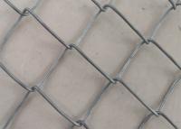 China Galvanized Steel Chain Link Mesh Fence Fabric with 60x60mm Hole Size for sale