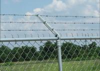 China 3 Strand Galvanized Steel Fence Barbed Wire Arm , Chain Link Fence Barbed Wire Arms for sale