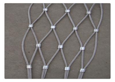 China Stainless Steel Ferrule Wire Rope Mesh Netting For Animal Enclosure for sale