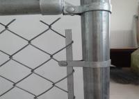 China 89mm Galvanized Chain Link Fence Hardware Tension Bands For Connection for sale
