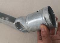 China 3 Strands Steel Barbed Wire Extension Arms , Chain Link Fence Barb Wire Arm for sale