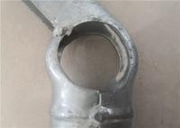 China 3 Strand 45° Steel Barbed Wire Extension Arm For Chain Link Security Fence for sale