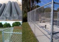 China 2.1Mx2.5M Galvanized Chain Link Fence Fabric For Sports Field for sale