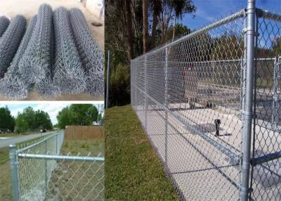 China 2.1Mx2.5M Galvanized Chain Link Fence Fabric For Sports Field for sale