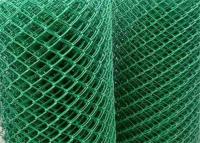 China Diamond Shape Green Coated Chain Link Fence 50mm To 70mm Opening Size for sale