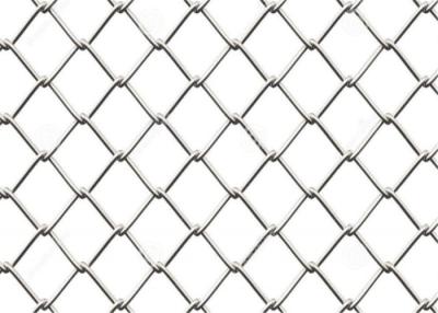 China 9 Guage Wire 2'' Opening Steel Chain Link Mesh Fencing Wire Fabric For Residential for sale