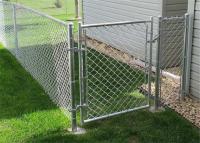 China 9 Guage Wire 2'' Opening Steel Chain Link Mesh Fencing Wire Fabric For Residential for sale