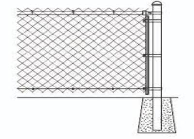 China Galvanized Steel Chain Link Fence Tension Band Commercial Grade Multiple Size for sale