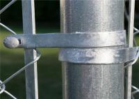 China Galvanized Steel Chain Link Fence Tension Band Commercial Grade Multiple Size for sale