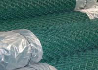 China Vinyl Coated Steel Chain Link Mesh Fence Fabric 50FTx4FT For Security for sale
