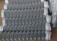China Silver Chain Link Fence Fabric 50x50mm Weave Hot Galvanized Steel Wire For Engineering for sale