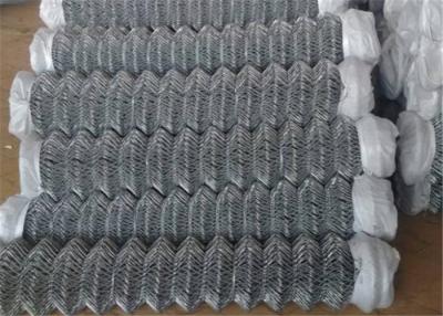 China Silver Chain Link Fence Fabric 50x50mm Weave Hot Galvanized Steel Wire For Engineering for sale