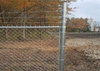 China 6' High Diamond Shape Chain Link Fence Fabric With Barbed Wire Installation for sale