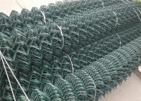 China 50x50mm Sport Court Diamond Galvanized Steel Chain Link Fence for sale
