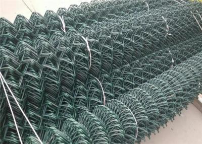 China 50x50mm Sport Court Diamond Galvanized Steel Chain Link Fence for sale