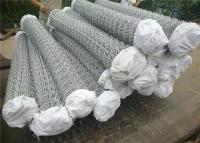China 6' High Diamond Shape Chain Link Fence Fabric With Barbed Wire Installation for sale