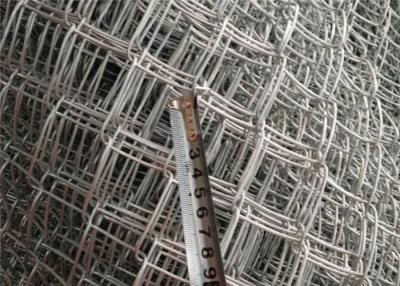 China 6' High Diamond Shape Chain Link Fence Fabric With Barbed Wire Installation for sale