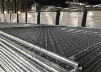 China American Temp Chain Link Fence Fabric 6 Ft X 8 Ft Perimeter Patrol Panels for sale