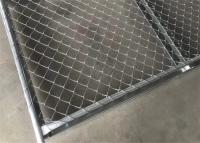 China 6ftx12ft Galvanized Chain Link Mesh Fence Panel Temporary With Base Stand for sale