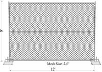 China 8'x12' Movable Temporary Chain Link Fence For Traffic Control And Crowd Control for sale