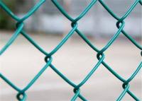China Green 6'X10' Vinyl Coated Chain Link Fabric Fencing Mesh For Residential for sale