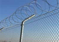 China Security Chain Link Mesh Fence Top With Razor Wire Protecting Mesh for sale