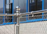 China 60x60mm Opening Chain Link Mesh Fence Galvanized For Agriculture Security for sale