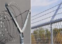China Pressed Steel Barbed Wire Chain Link Fence Extension Arm 3 Strand / 6 Strand for sale