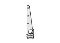 China Easy Install Chain Link Fence Fittings Vertical Straight 3 Strand Barb Wire Arm for sale