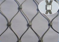 China Architectural Metal Wire Rope Mesh , Crimped Stainless Steel Cable Netting for sale