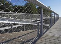 China Architectural Metal Wire Rope Mesh , Crimped Stainless Steel Cable Netting for sale